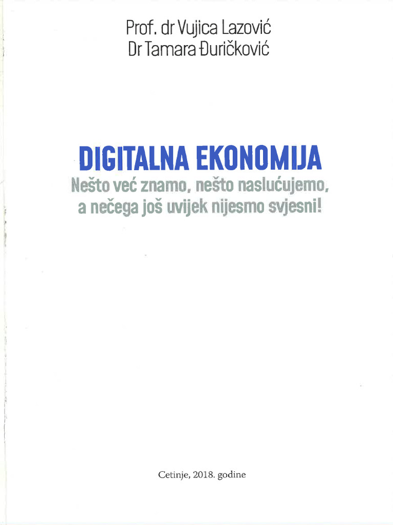 Digitalna Ekonomija | PDF