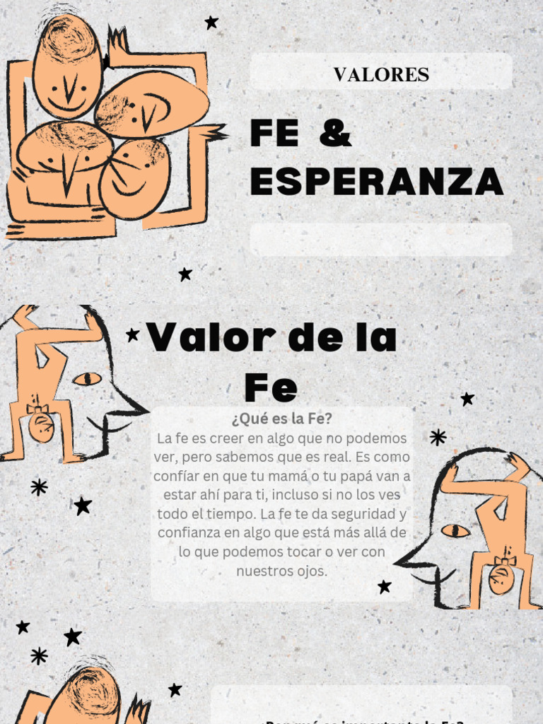 Exposicion Fe y Esperanza | PDF | Cocina, comidas y vino | Religión y espiritualidad