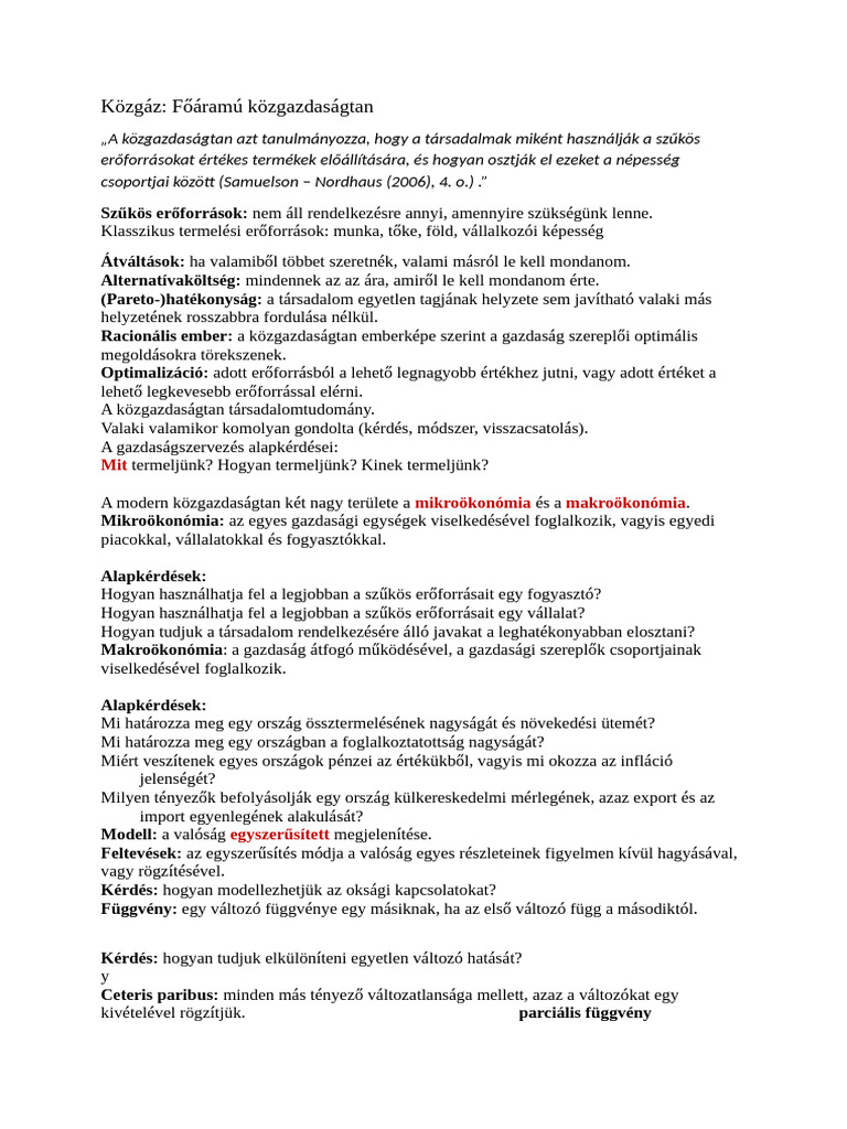 Közgáz Jegyzet | PDF