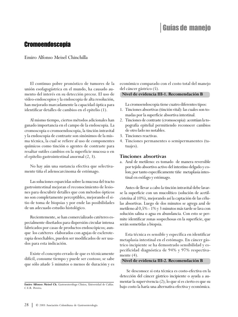 Cromoendoscopia en Cancer Gastri 1 | PDF | Tinción | Anatomía