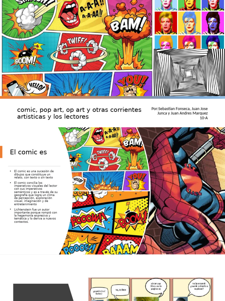 Comic, Pop Art, Op Art y | PDF | Cómics | Las artes