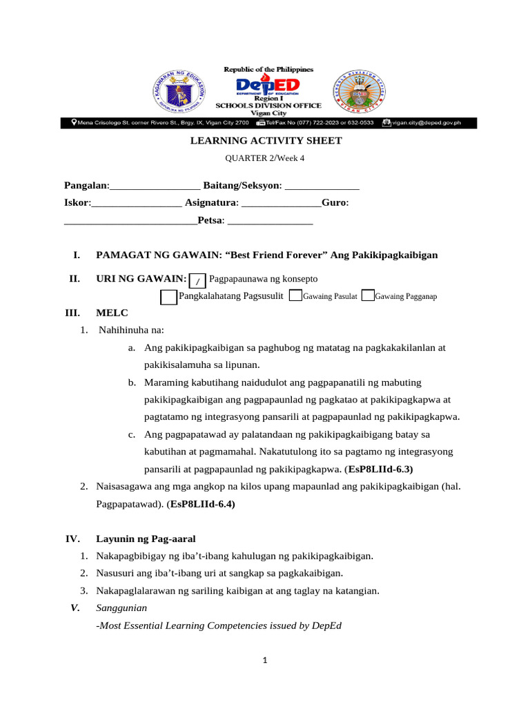 Q2 Week 4 | PDF