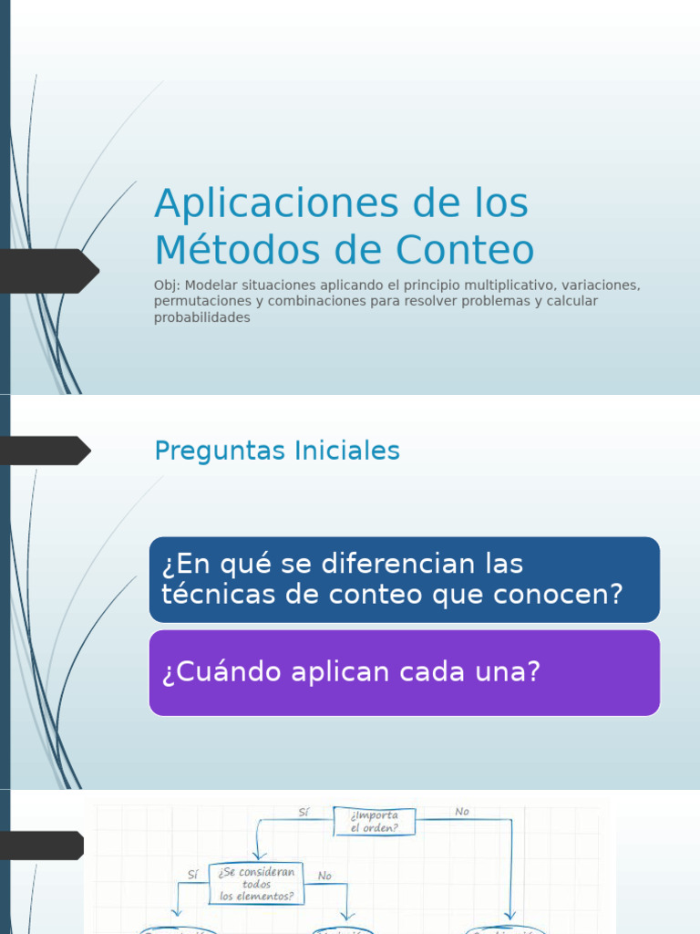 Aplicaciones de Los Métodos de Conteo | PDF | Crecimiento personal y ...