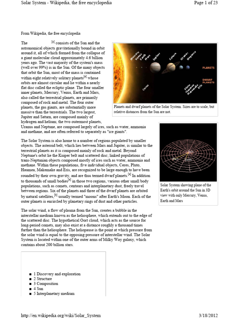 Solar System | PDF | Solar System | Planets