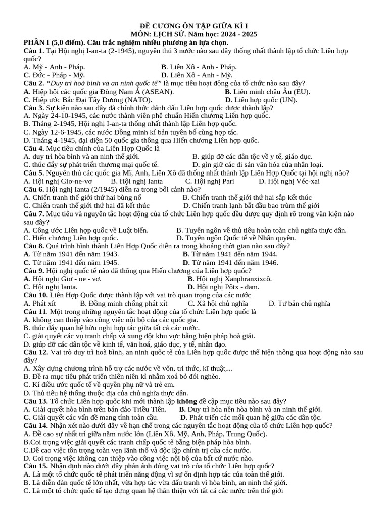 ĐỀ CƯƠNG GK12 IN | PDF