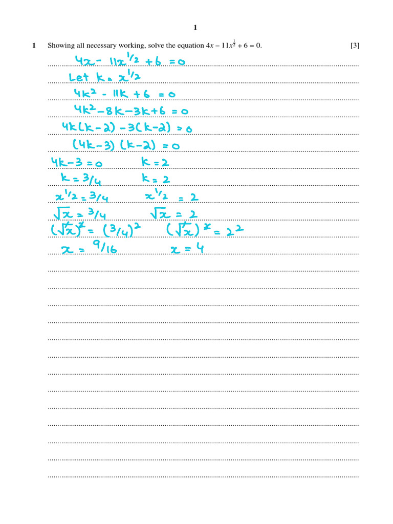 Assignment 1 Quadratics | PDF | Equations | Algebraic Geometry