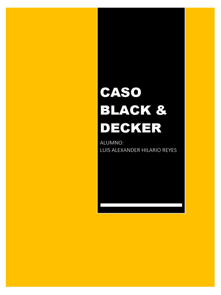 Caso Black & Decker | PDF | Arte
