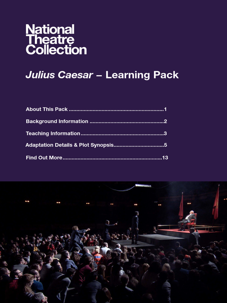 Julius Caesar Learning Pack Overview | PDF | Mark Antony | Julius Caesar