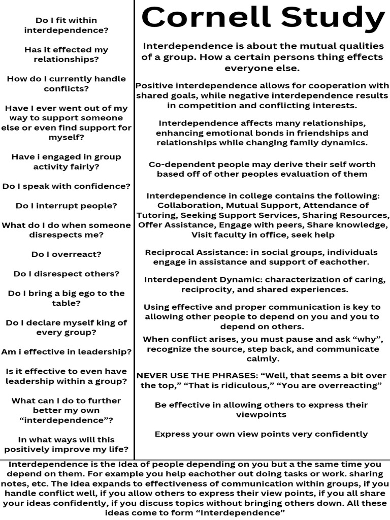 Cornell Study | PDF | Leadership | Systems Theory