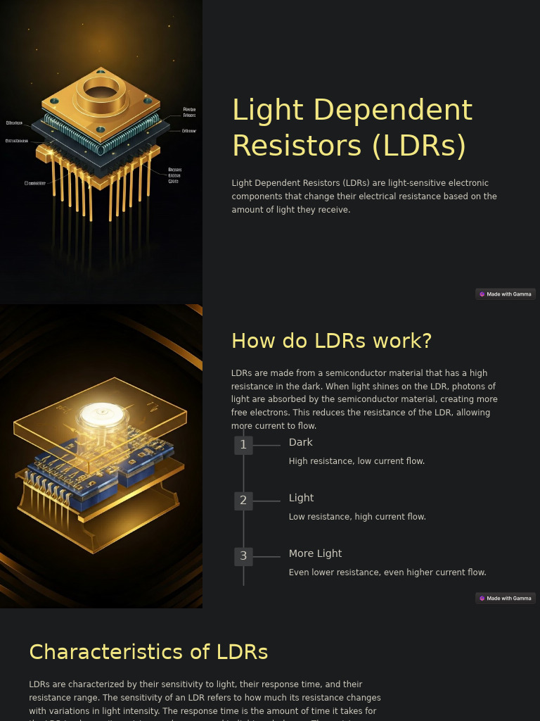 Light Dependent Resistors LDRs | PDF | Electrical Resistance And ...