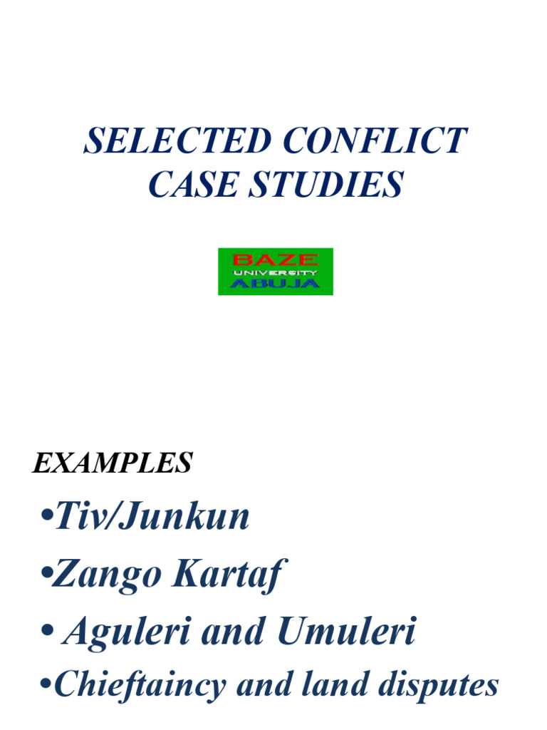 Nigerian Conflict Case Studies Overview | PDF