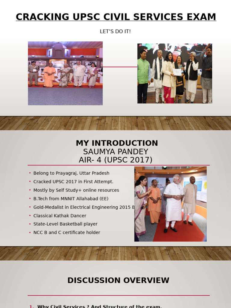 Mnnit PPT Saumya Pandey Ias 11.8.2024 Upsc | PDF | Career & Growth | Business