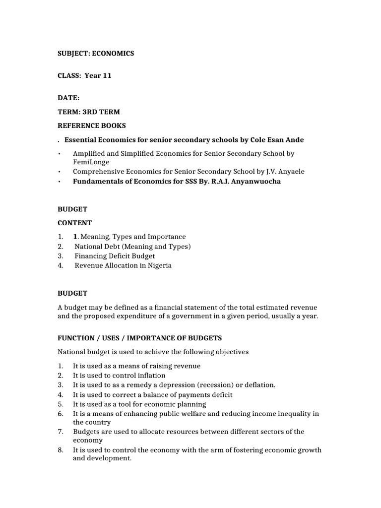 Budget (1) | PDF | Government Budget Balance | Debt