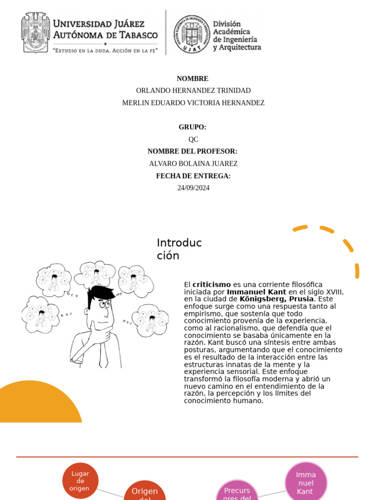 Criticismo de Kant: Filosofía Moderna | PDF | Immanuel Kant | Conocimiento