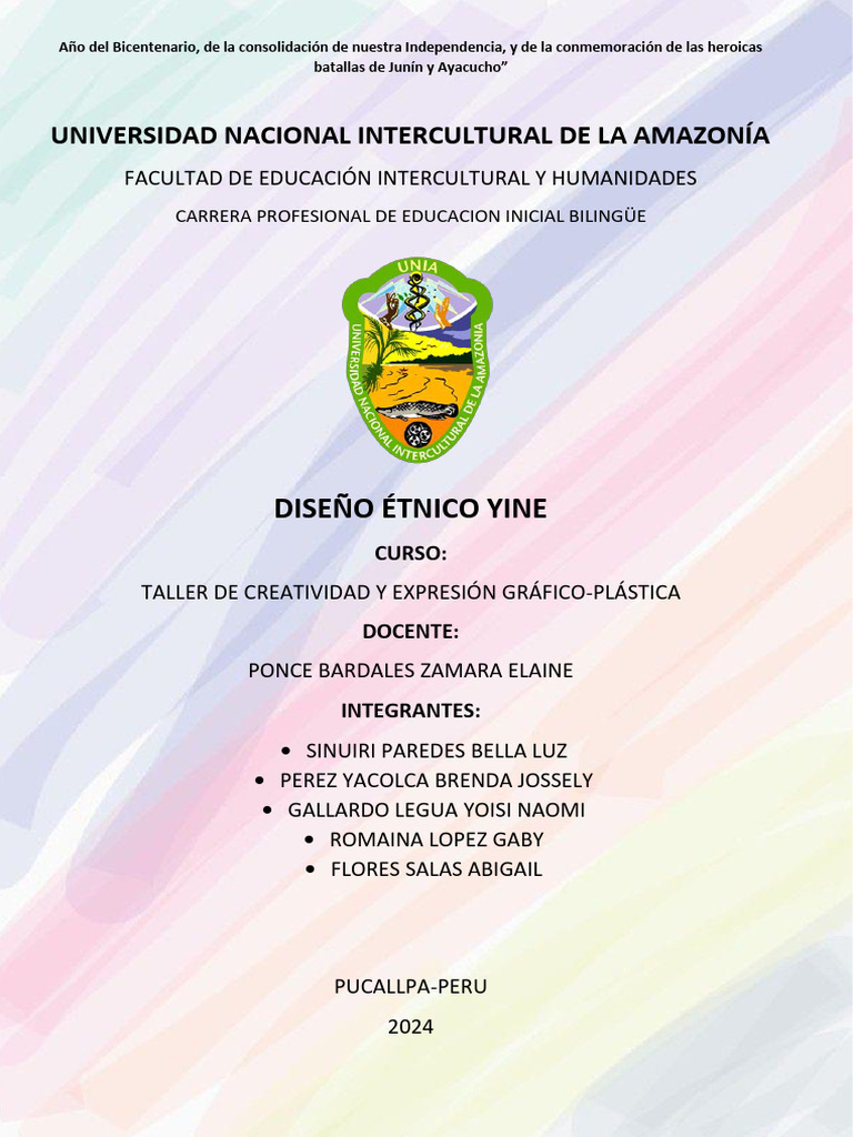 Diseño Étnico Yine en Perú | PDF | Ropa | Aprendizaje