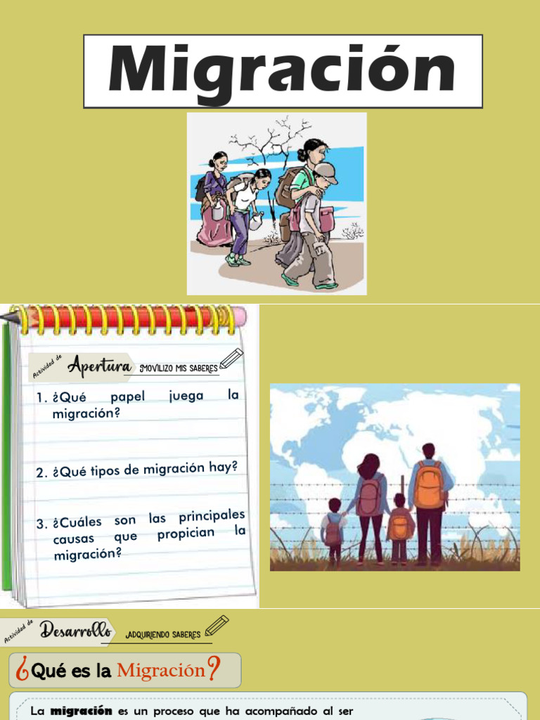 Migración | PDF | Migración humana | Inmigración