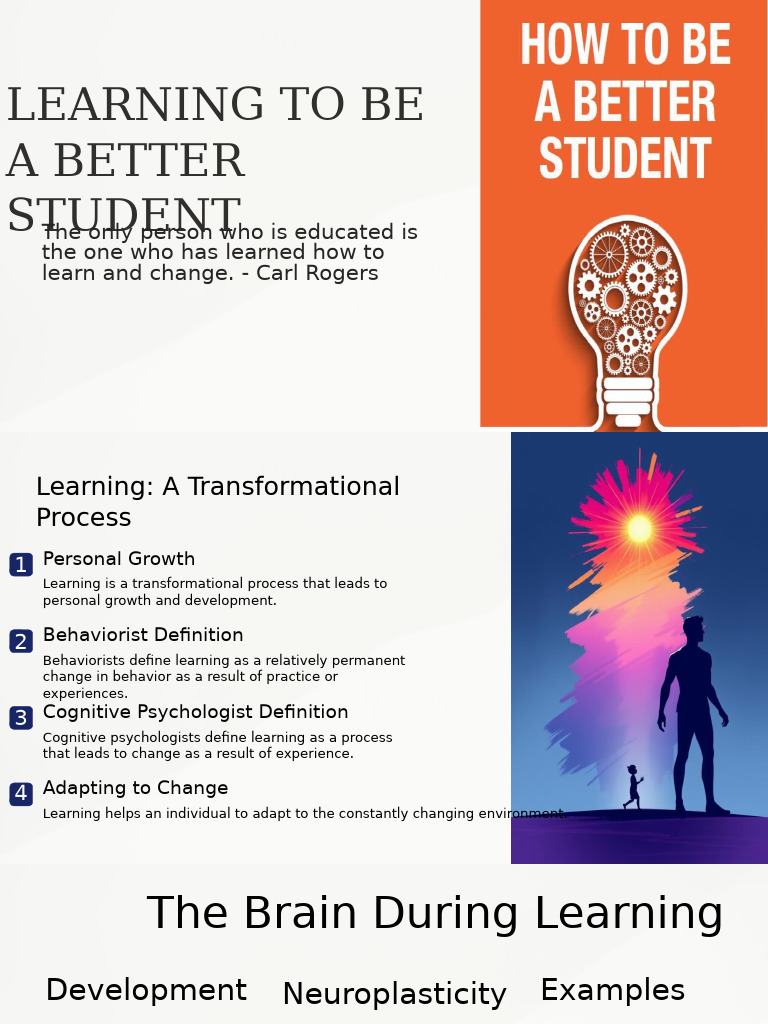 Lesson 1 LEARNING TO BE A BETTER STUDENT 2 | PDF | Neuron | Axon