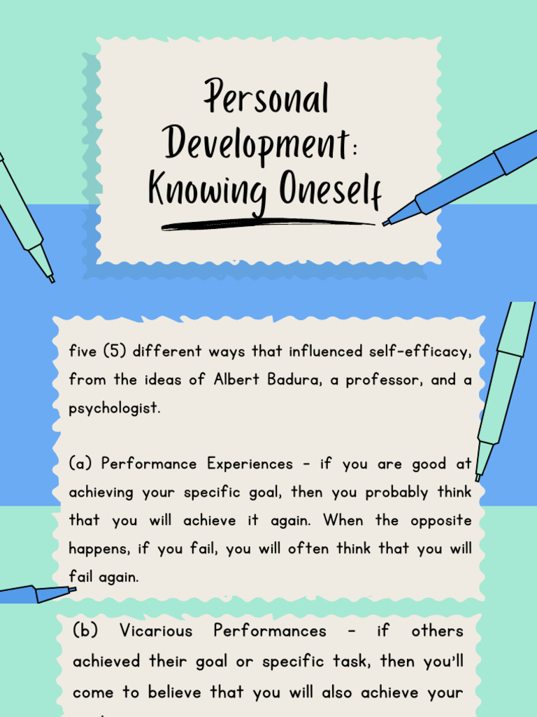 Personal Development - SeLf Identity | PDF | Decision Making ...