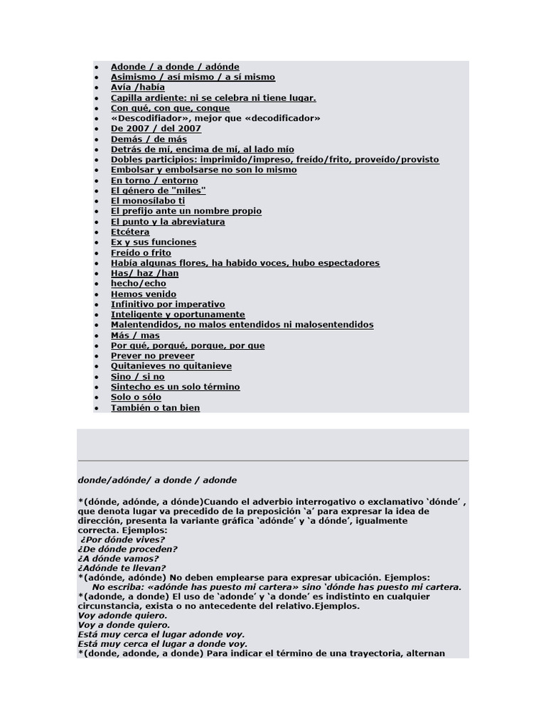 Ortografia y Gramática Tan Bien y También | PDF | Adverbio | Verbo