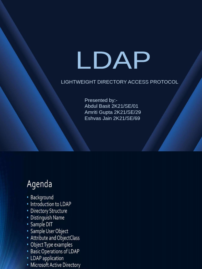 LDAP ppt DS | PDF