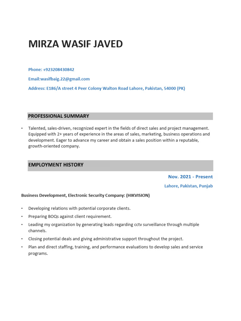Bde - Wasif Javed | PDF | Business