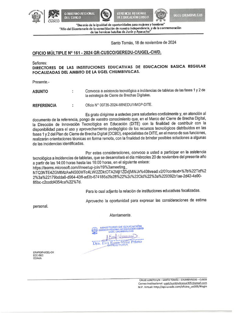 Oficio Mult. #161-2024 | PDF