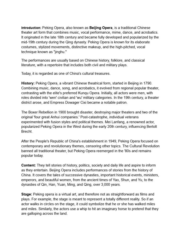 Theatre Notes For Presentation | PDF | Theatre | Performing Arts