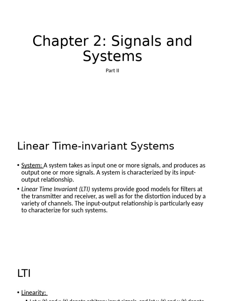 Lecture 3 SignalsandSystems2.pptx - Day2 | PDF | Convolution | Electronics