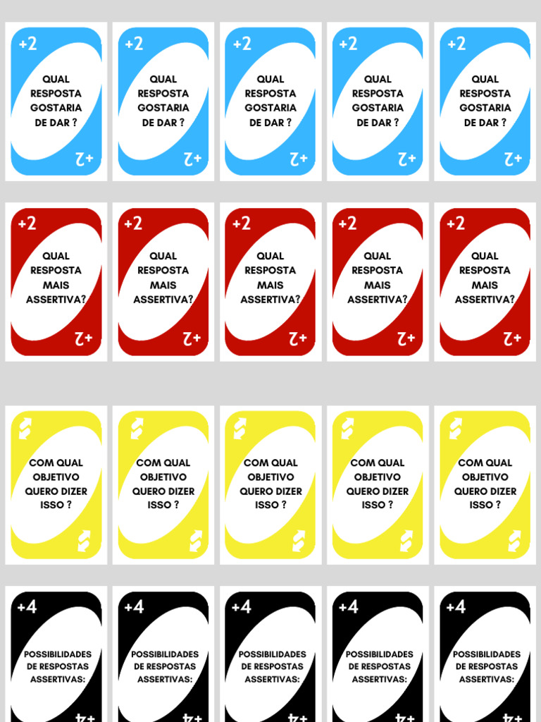 Baralho da Assertividade | PDF