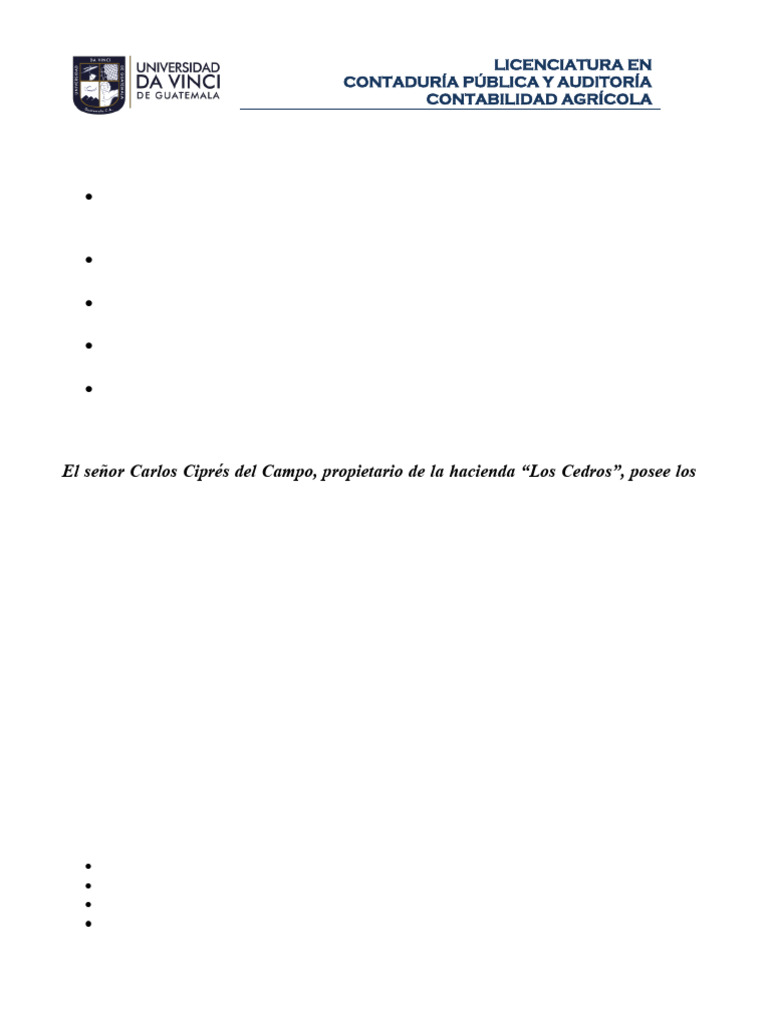 Ejercicios Conta FORESTAL | PDF