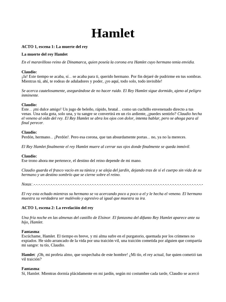 HAMLET Version Revisión | PDF | Aldea
