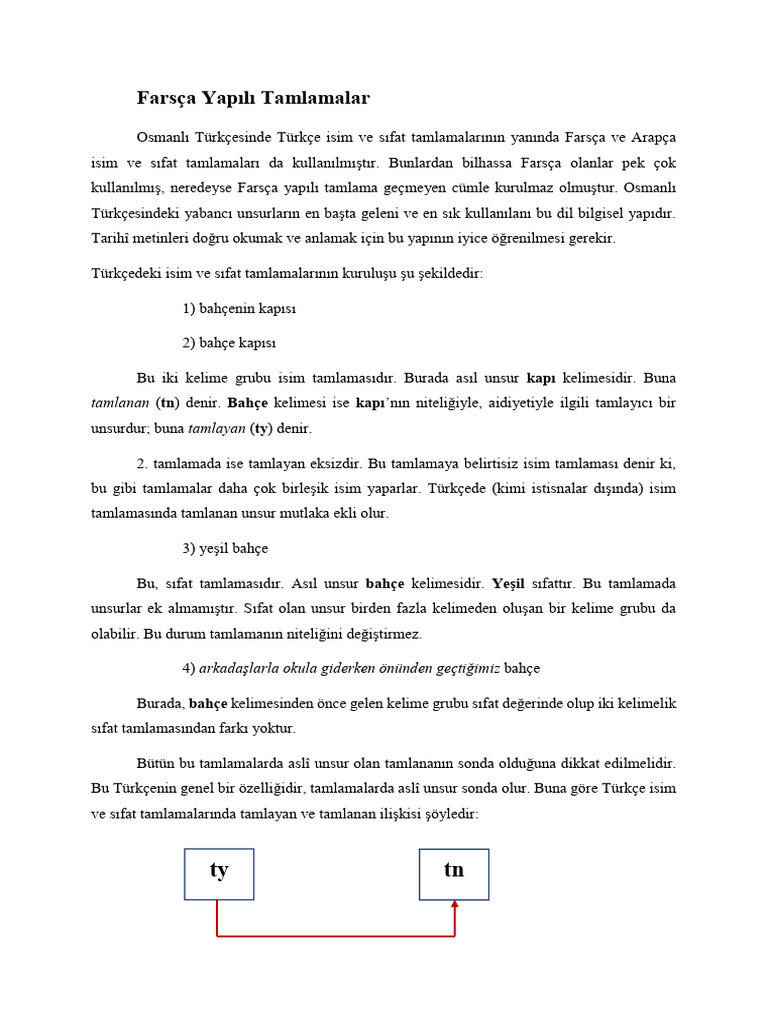 Farsça Yapılı Tamlamalar | PDF
