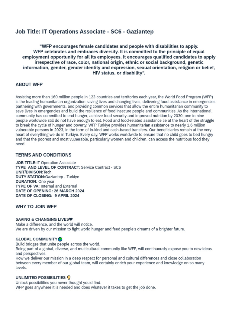 Job Description Print Preview | PDF | Project Management | World Food ...