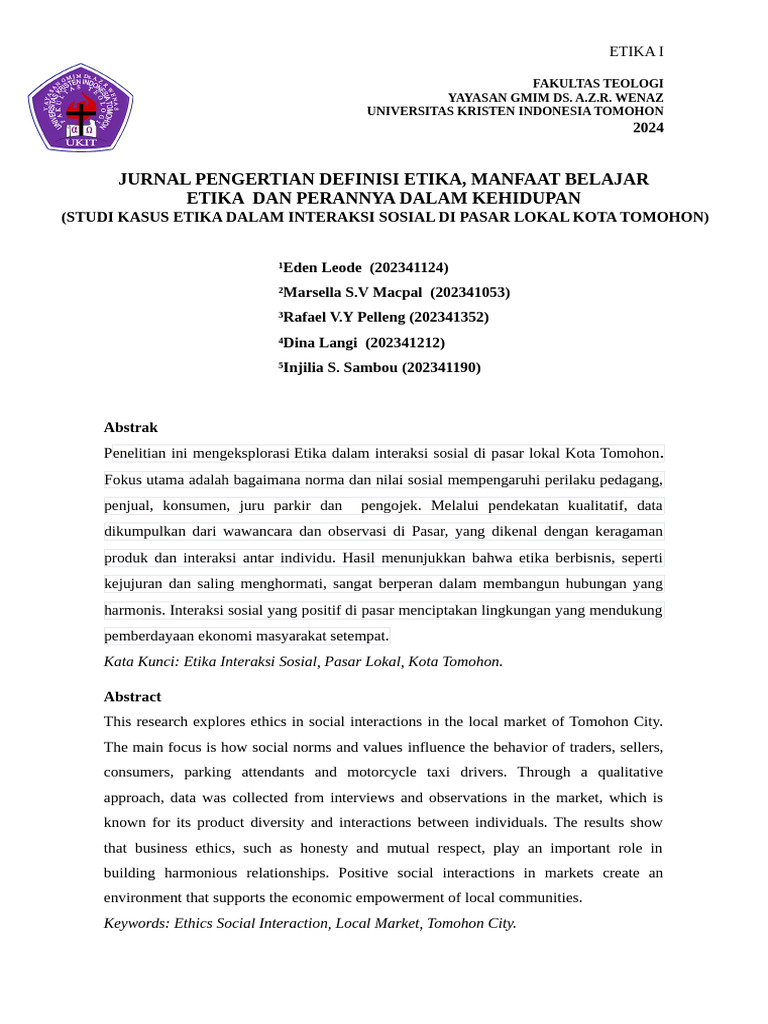Cover Jurnal | PDF | Ilmu Sosial