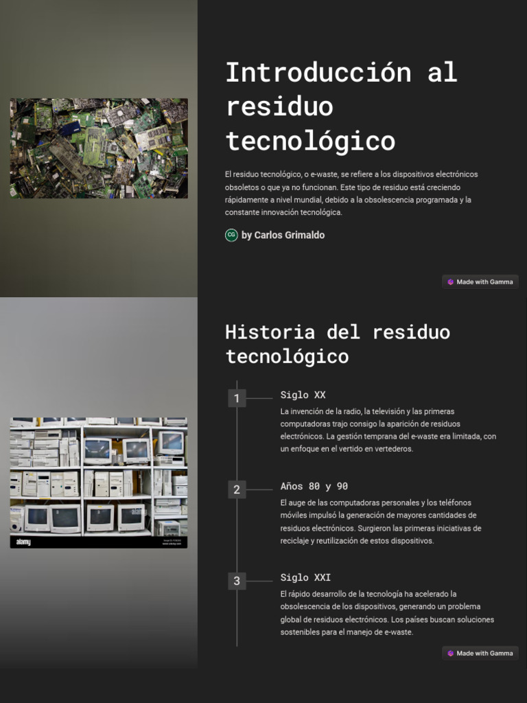Gestión sostenible del residuo tecnológico | PDF | Residuos | Reciclaje