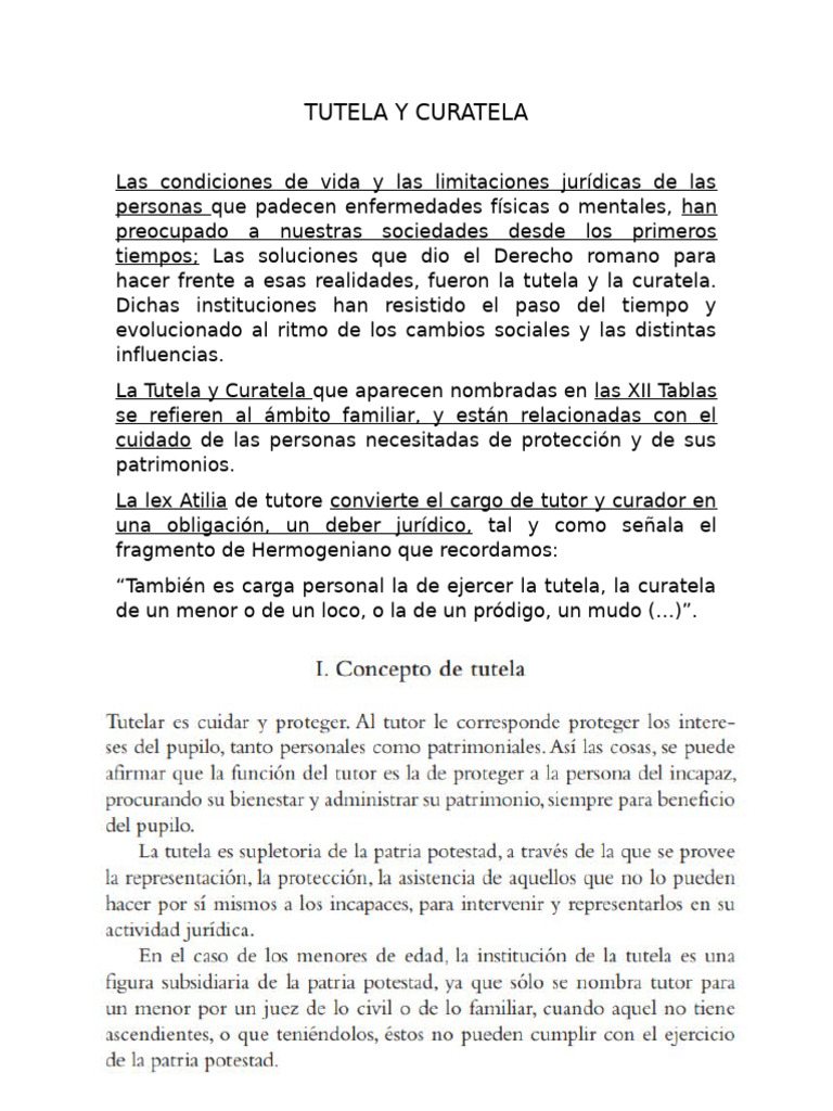 Tutela y Curatela | PDF | Guardián legal | Justicia