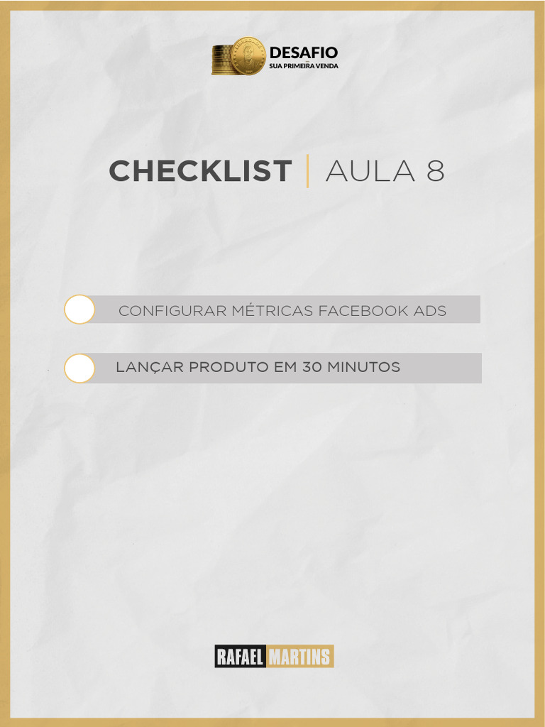 Checklist Aula 8 | PDF