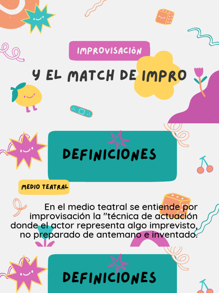 La Improvisacion y El Match de Impro Clase 24 Marzo | PDF | Teatro de improvisación