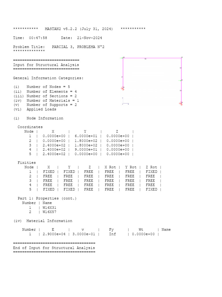 Problema 2 Corregido | PDF | Structural Analysis | Mechanical Engineering