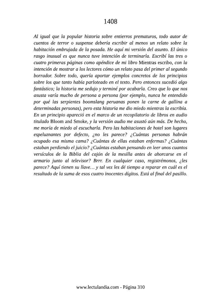 1408 Stephen King | PDF