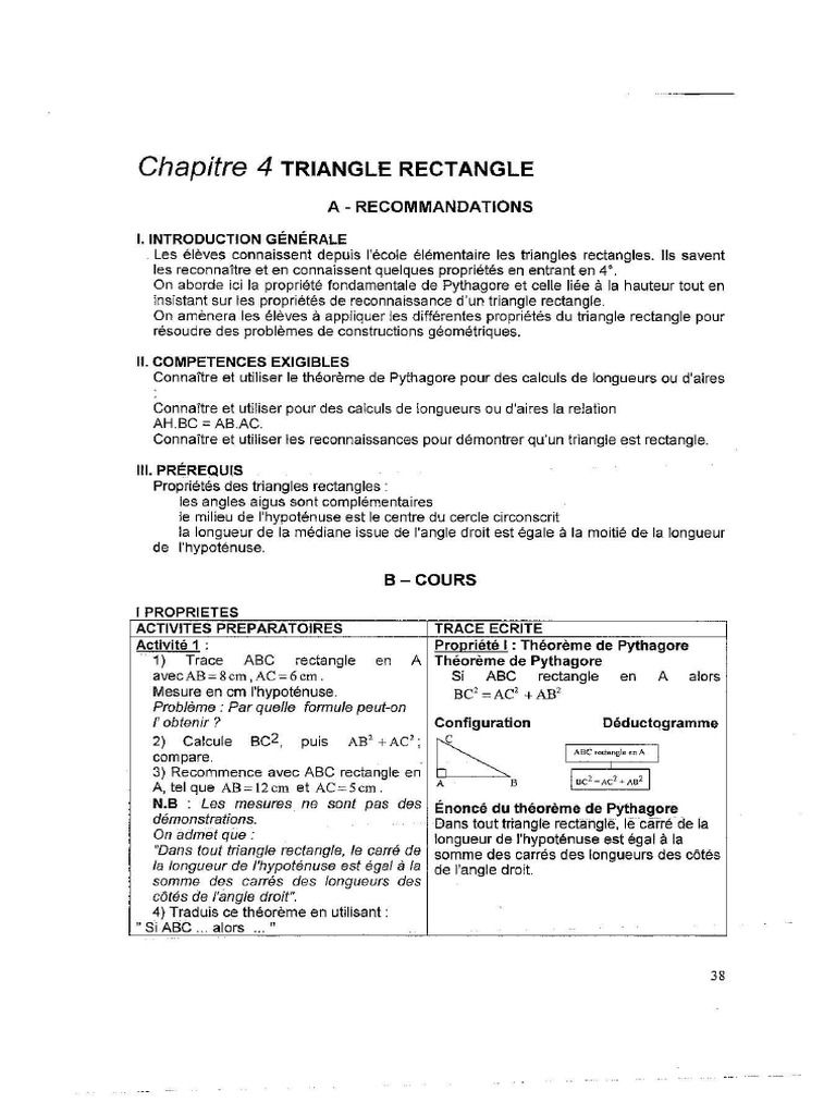 Ch4 Triangle Rectangle | PDF