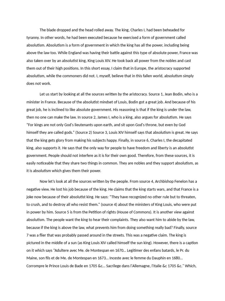 Divine Right of Kings | PDF | Absolute Monarchy | Religious Belief And ...