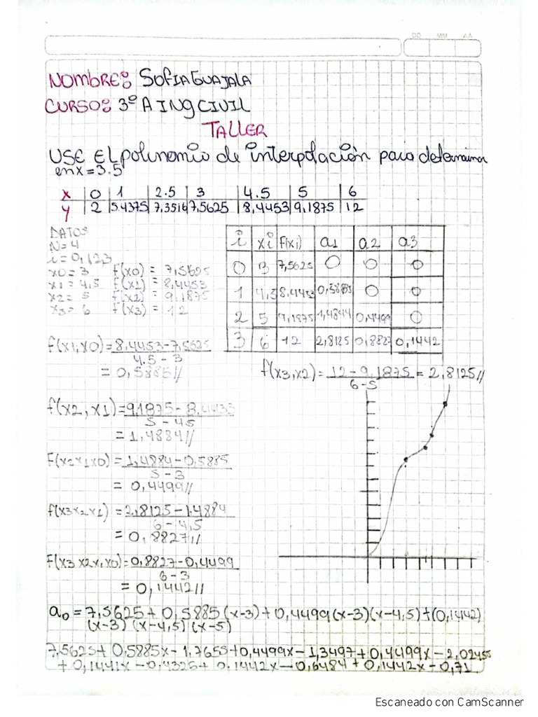 Taller de Métodos Númericos | PDF