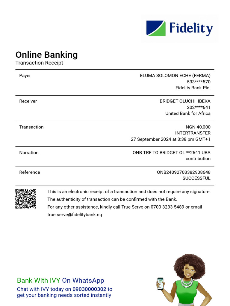 Transaction Receipt 105 | PDF