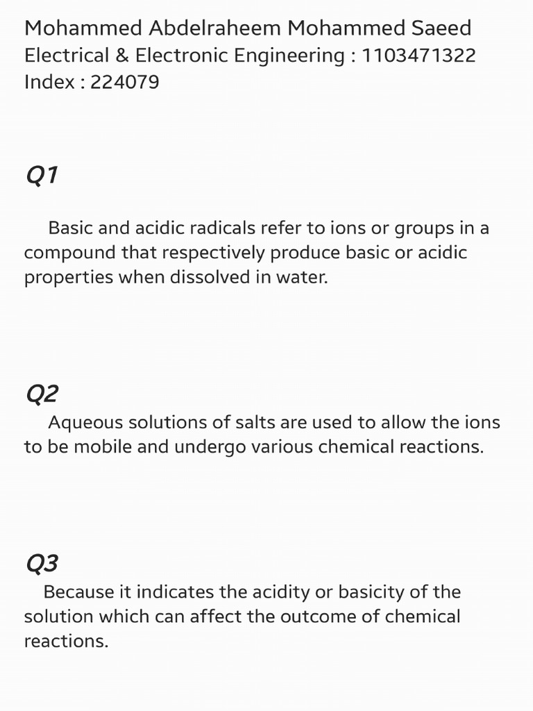 Tutorial Answers | PDF