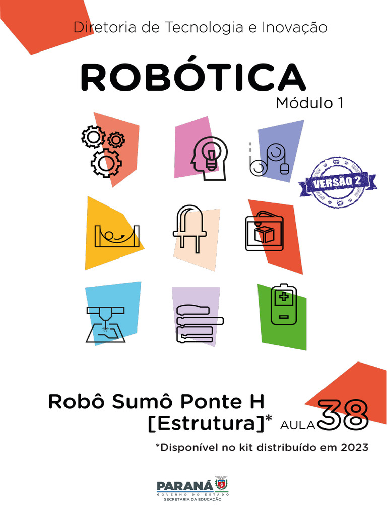 Aula38 Robo Sumo Ponte H Kit2023 em m1 v2 | PDF | Robô | Robótica