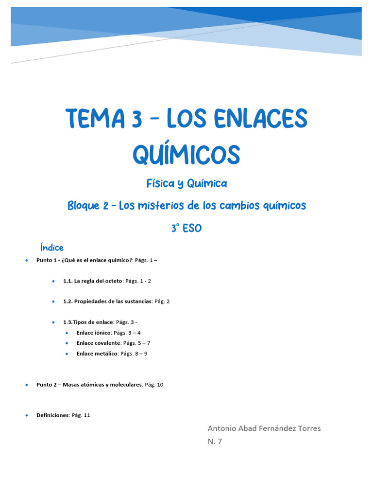 Dbcfecc0 Cce0 1dd8 8ee3 6fe8ae87009f | PDF | Enlace químico | Moléculas