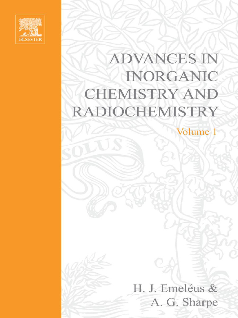 Advances in Inorganic Chemistry and Radiochemistry 1 | PDF ...