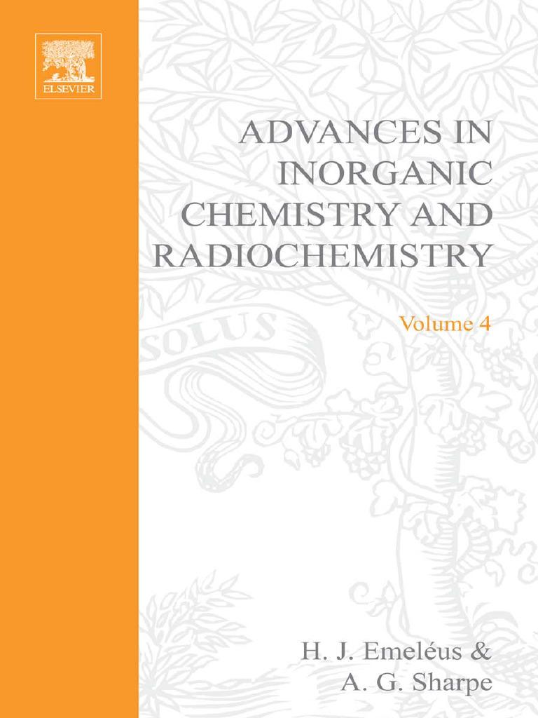 Advances in Inorganic Chemistry and Radiochemistry 4 | PDF | Salt ...