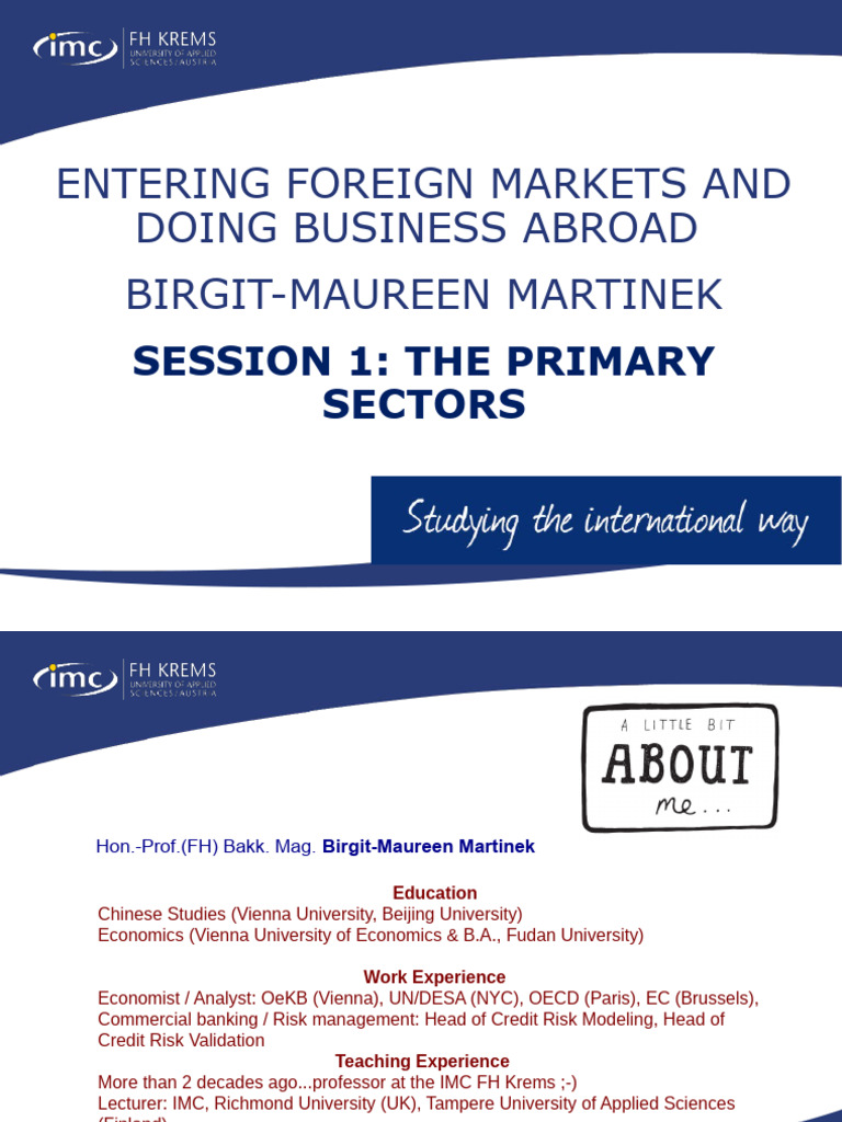 Entering Foreign Markets: Key Insights | PDF | Free Trade | Economies